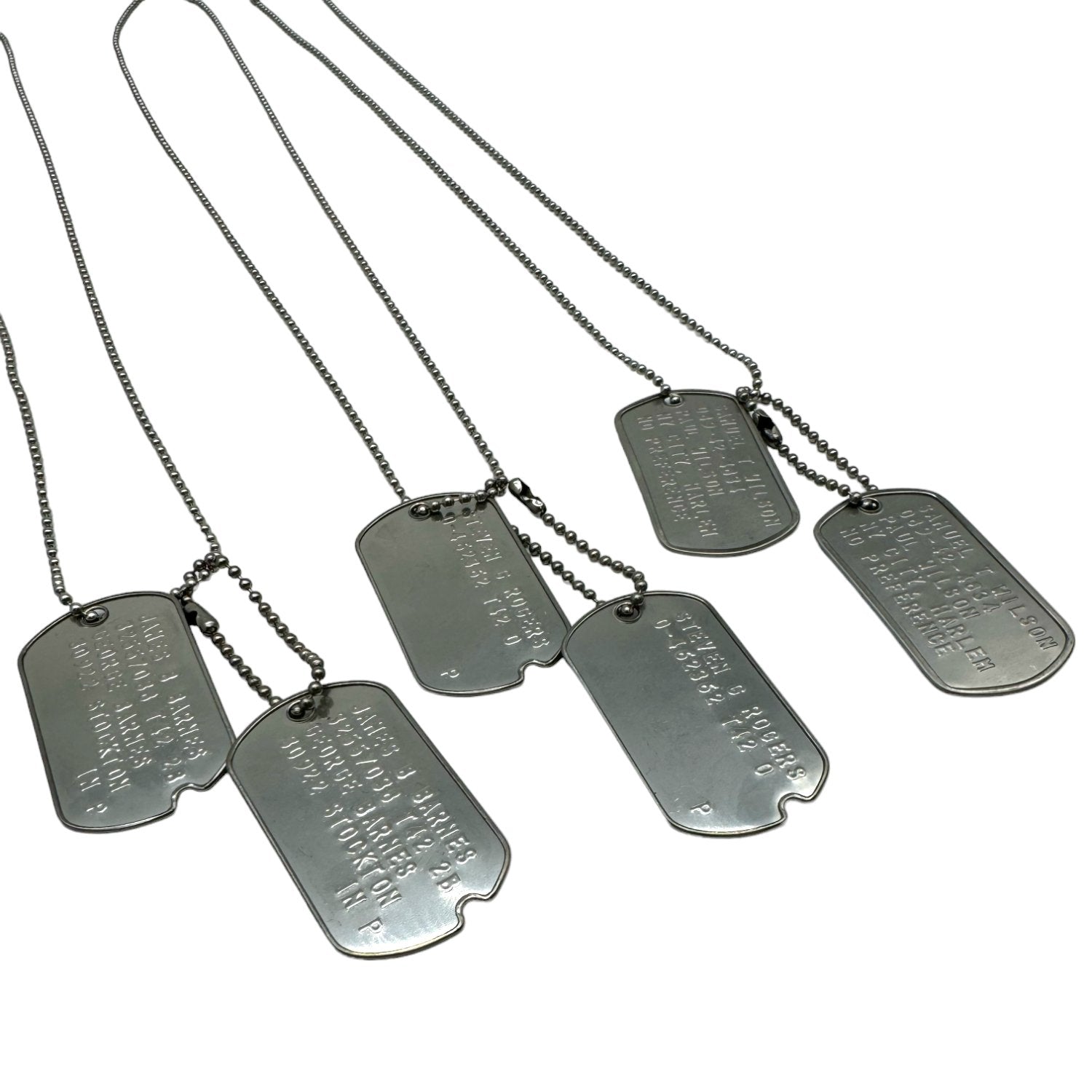 Bucky, Falcon, Captain America (Complete Collection) WWII Dog Tags ...
