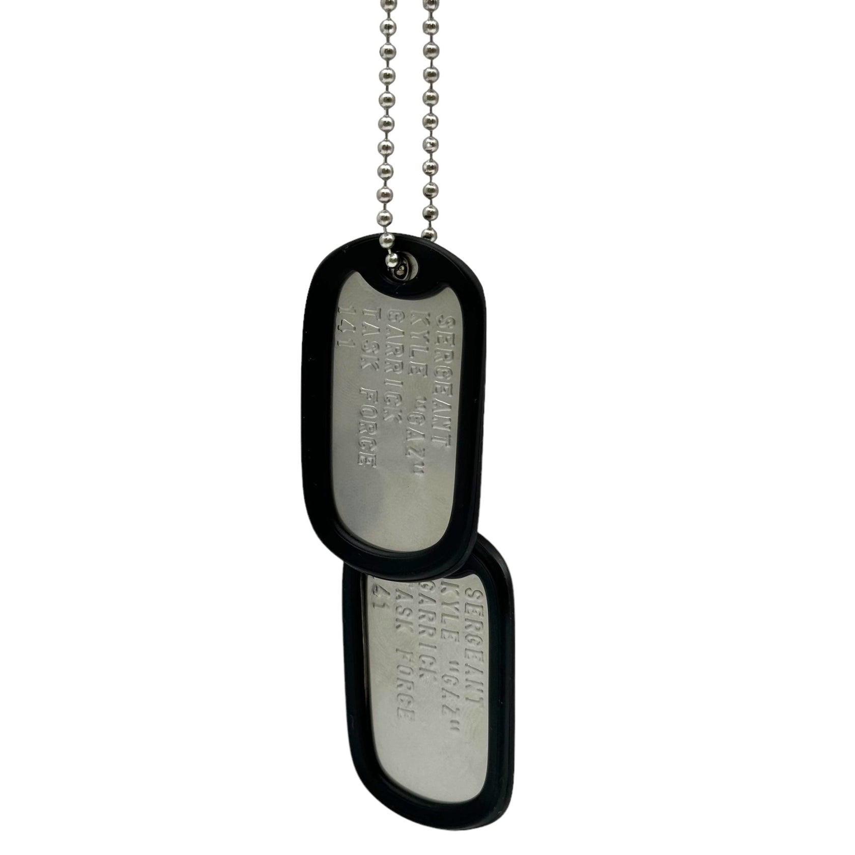 'KYLE GAZ GARRICK' Military Dog Tags - Cosplay Costume Prop Replica ...