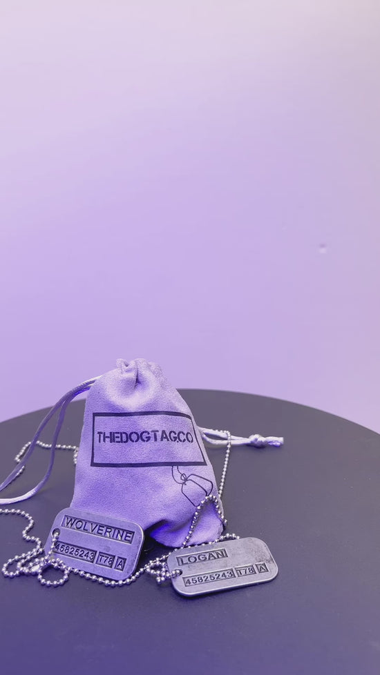 'WOLVERINE' Logan Military Dog Tags - Cosplay Costume Prop Replica ...