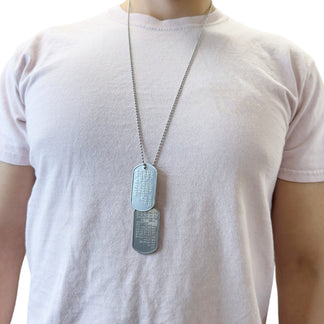 Captain John Price Military Dog Tag Set- Stainless Steel - Chains Incl ...