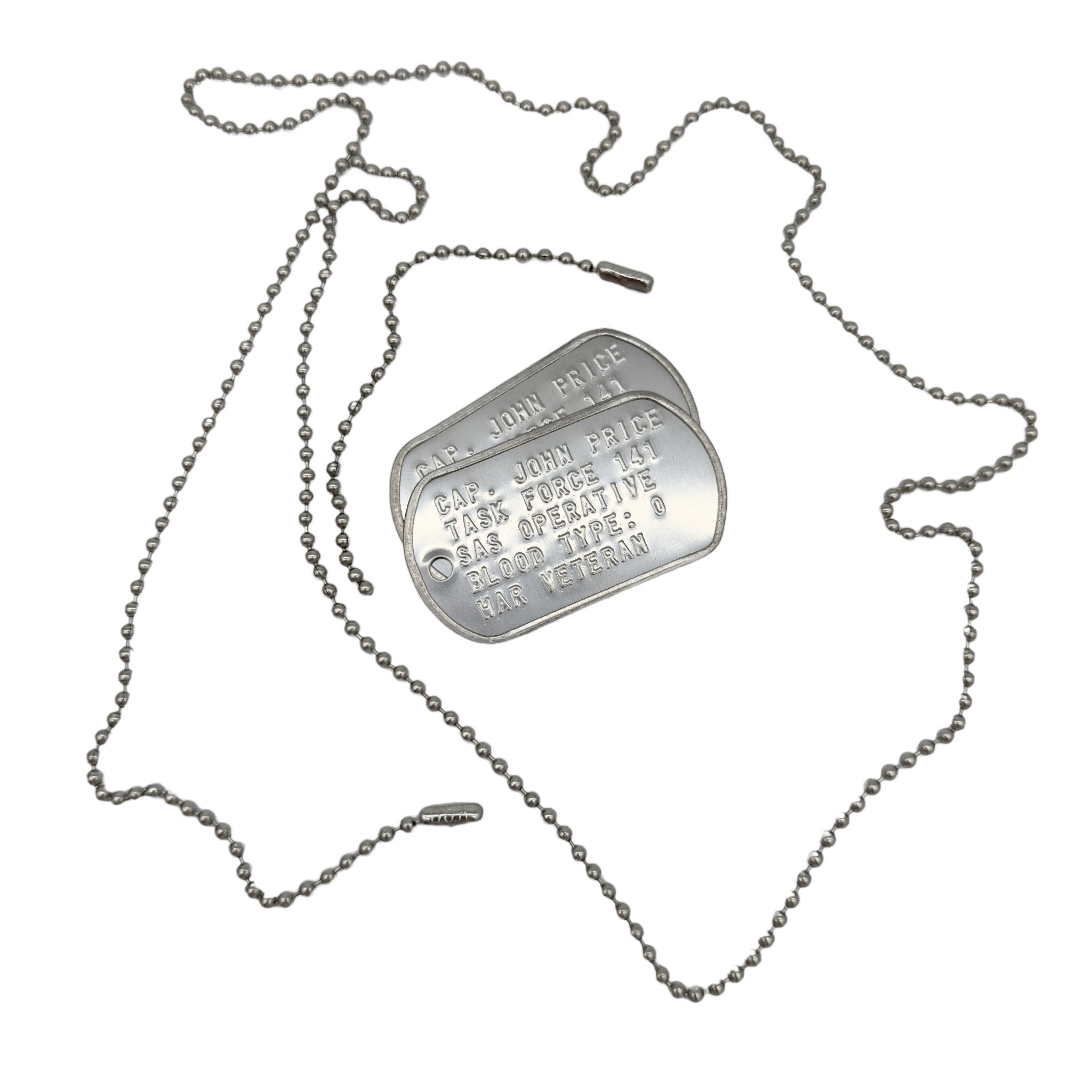 Blank Dog Tags Military Spec Stainless Steel Blank Dog Tag Set With ...