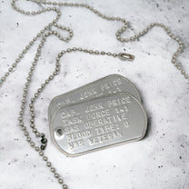 Captain John Price Military Dog Tag Set- Stainless Steel - Chains Incl ...