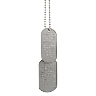 Captain John Price Military Dog Tag Set- Stainless Steel - Chains Incl ...