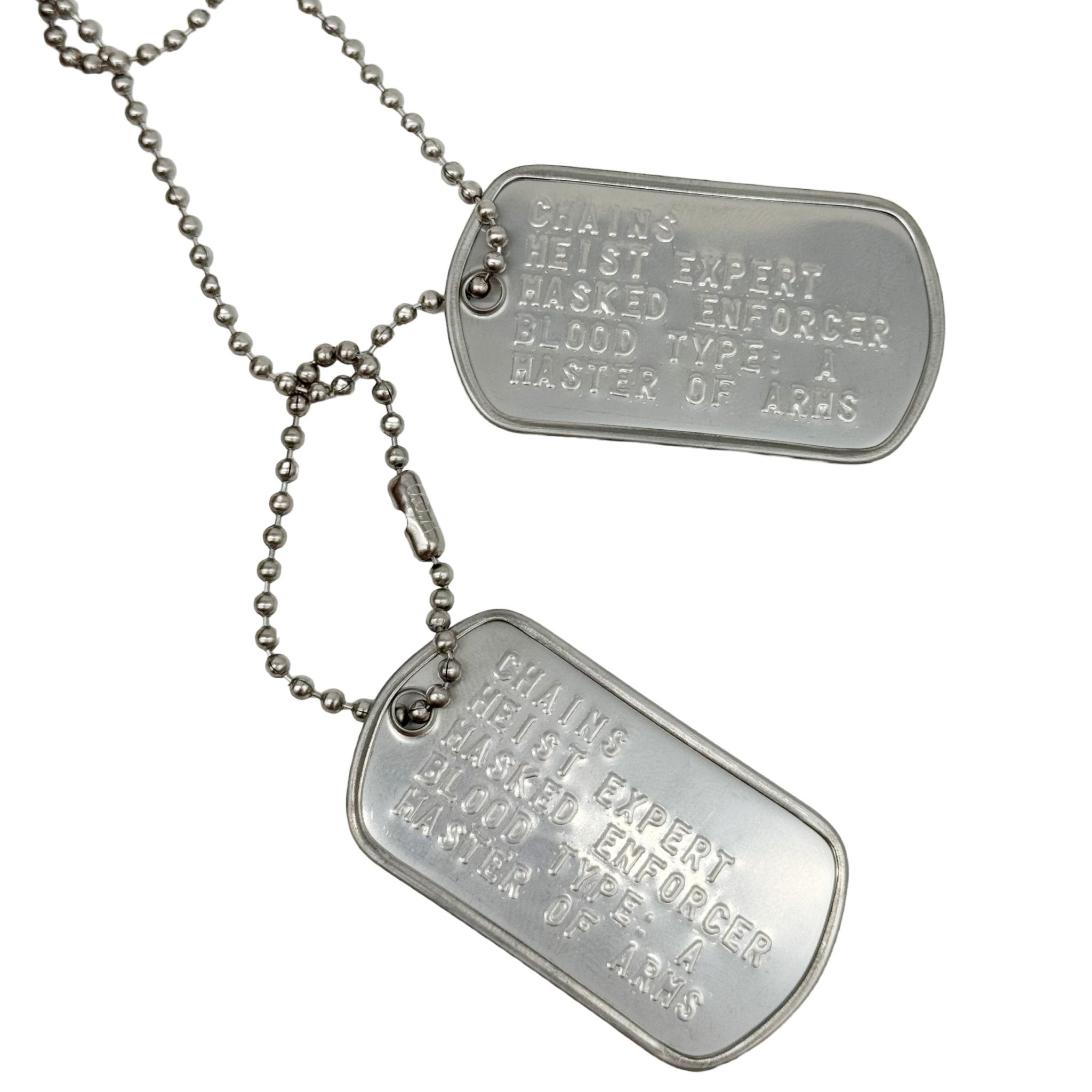 'CHAINS' Inspired US Military DOG TAGS- Collector's Pendant Necklace C ...