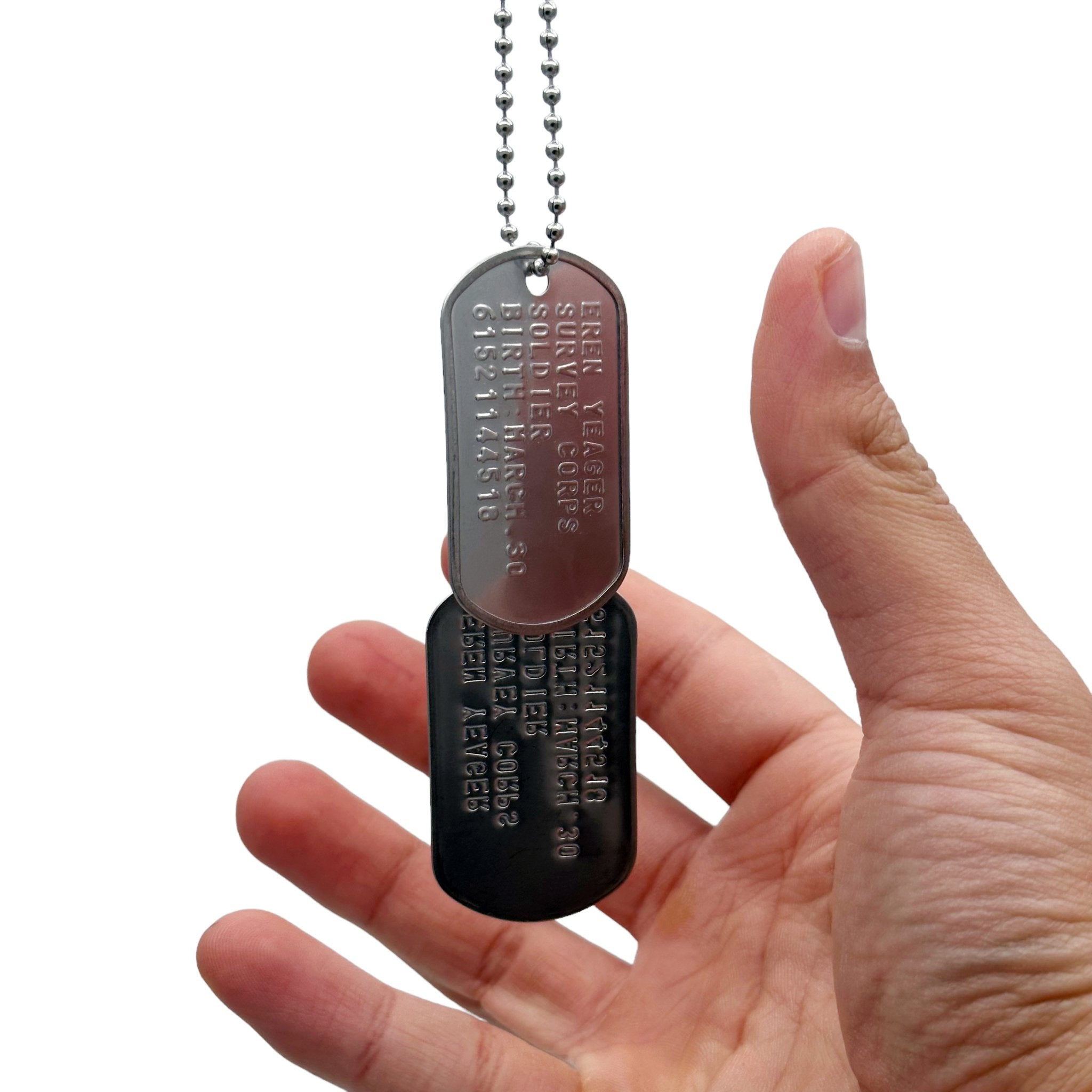 Buy 'EREN YEAGER' Dog Tags - Chains Included | TheDogTagCo