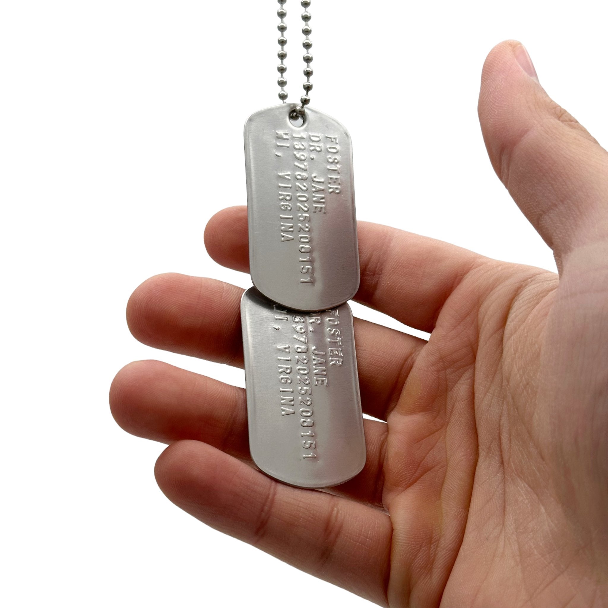 'JANE FOSTER' Dog Tags - Costume Cosplay Prop Replica Military ...
