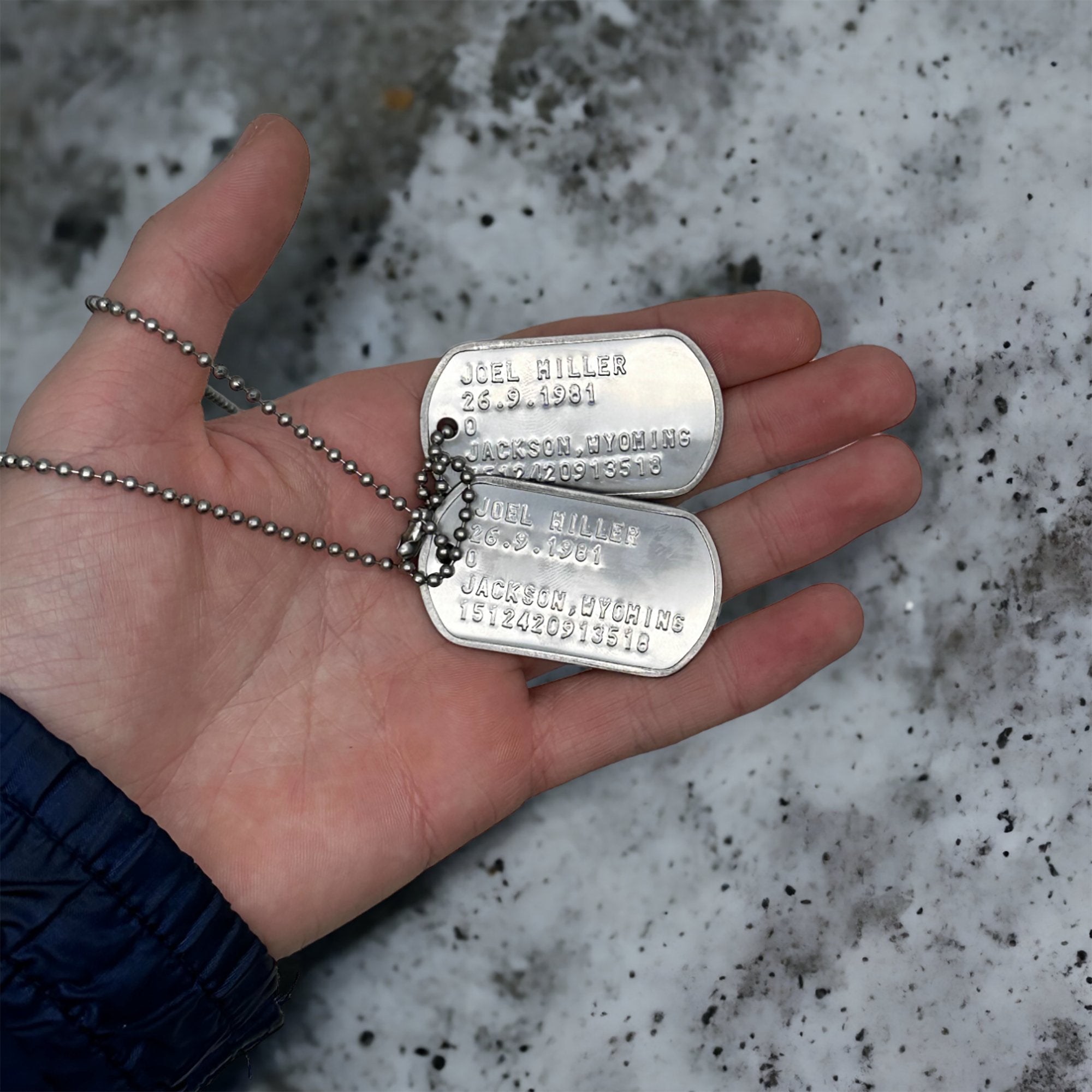 'OLD TIMER' Military Dog Tags - Cosplay Costume Prop Replica – TheDogTagCo