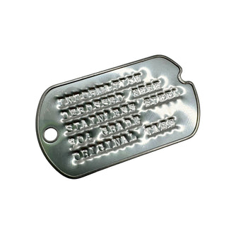 PERSONALISED DEBOSSED Dog Tag Set Original U.S. SPEC WW2 PRE-1965 ARMY ...