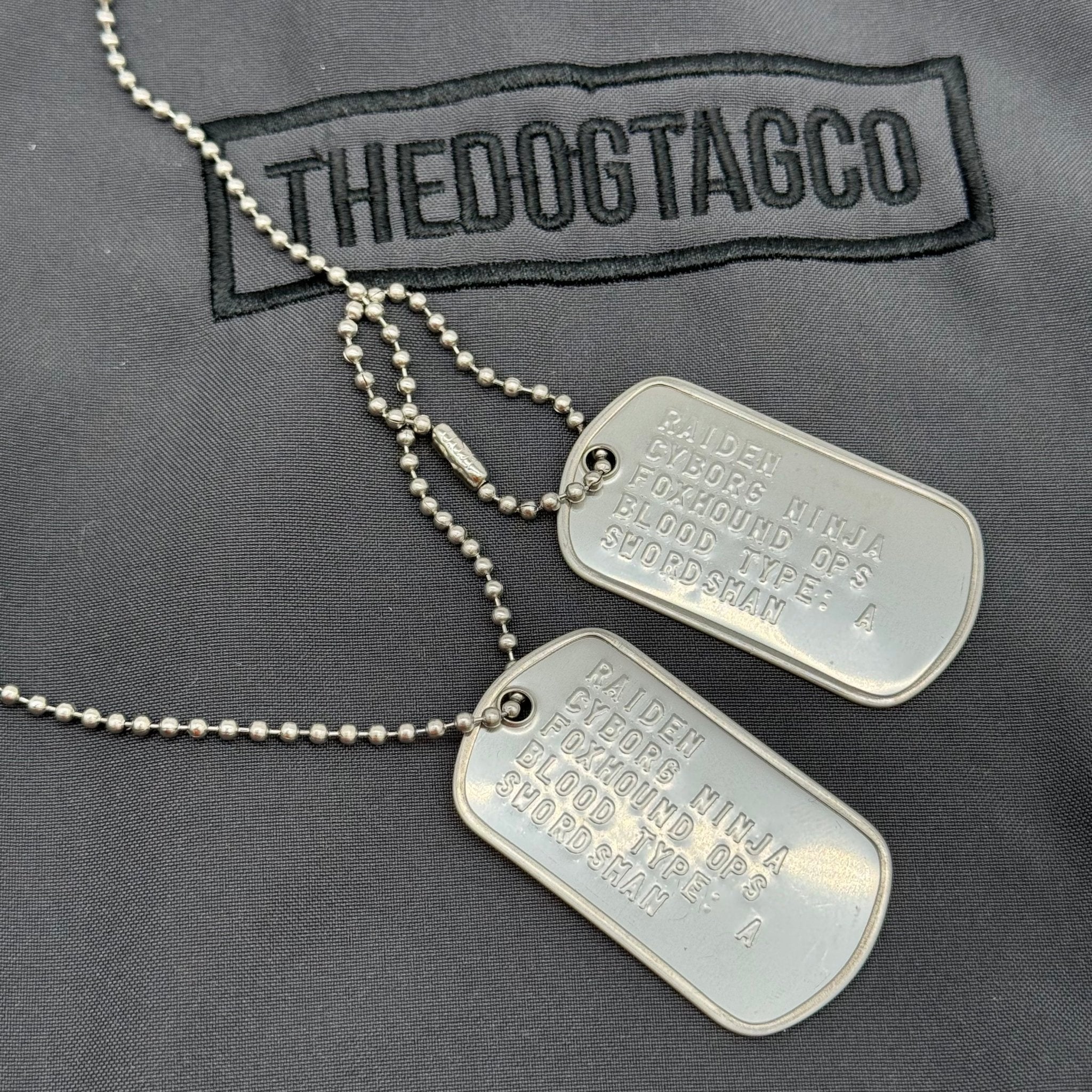 'RAIDEN' Military U.S DOG TAGS Necklace Cosplay Pendant Gaming Collect ...