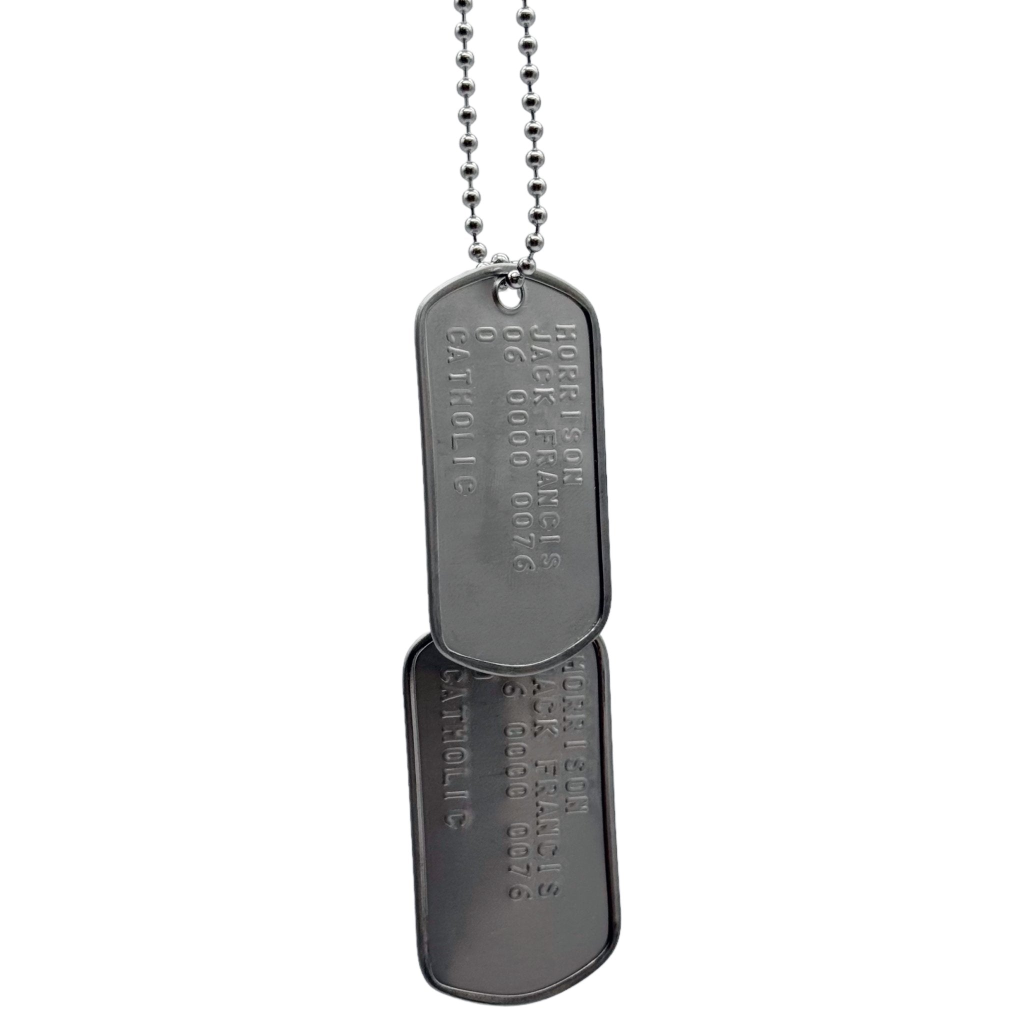 'Soldier 76' DOG TAGS Necklace - Prop Replica Stainless Steel - Chains ...
