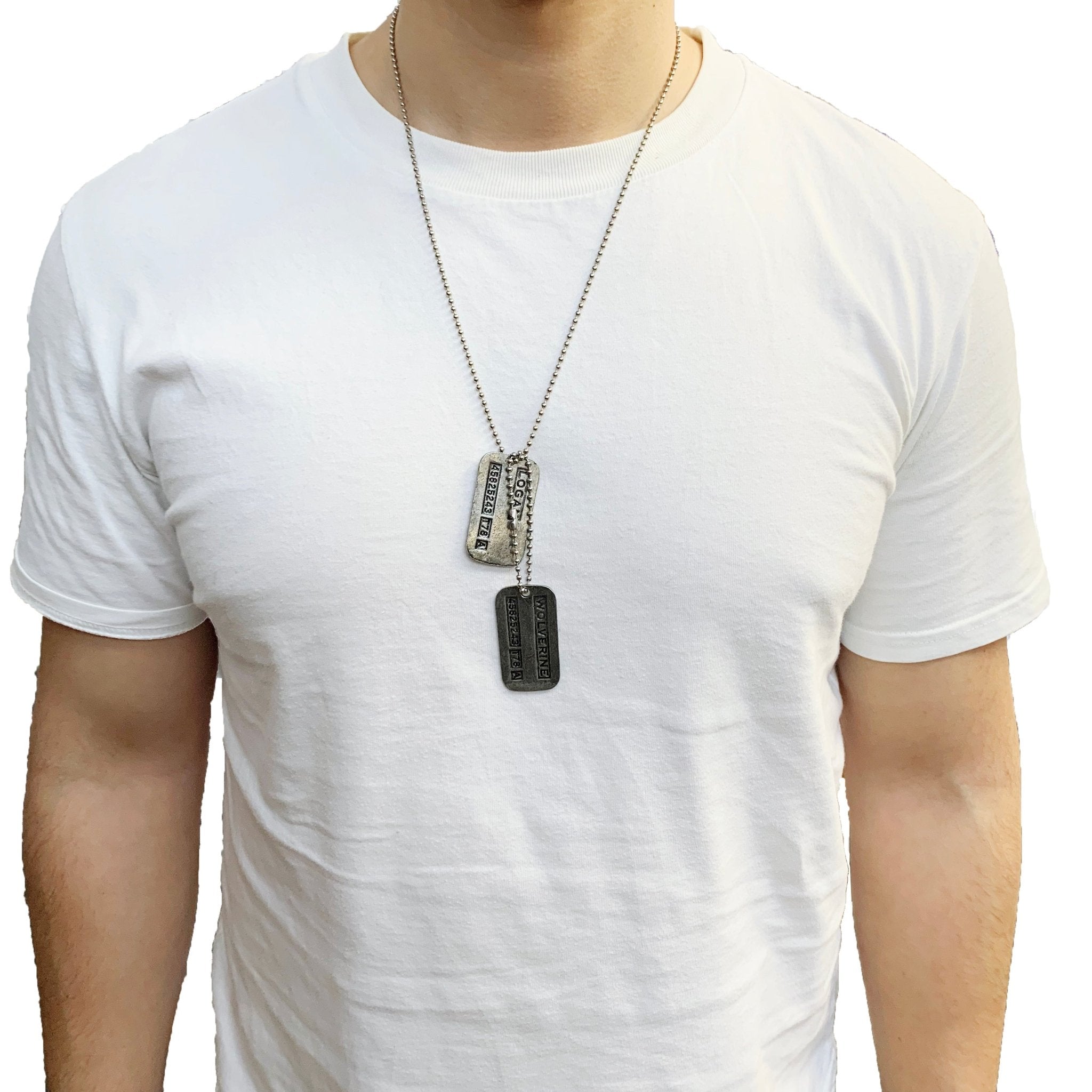 'WOLVERINE' Logan Military Dog Tags - Cosplay Costume Prop Replica ...